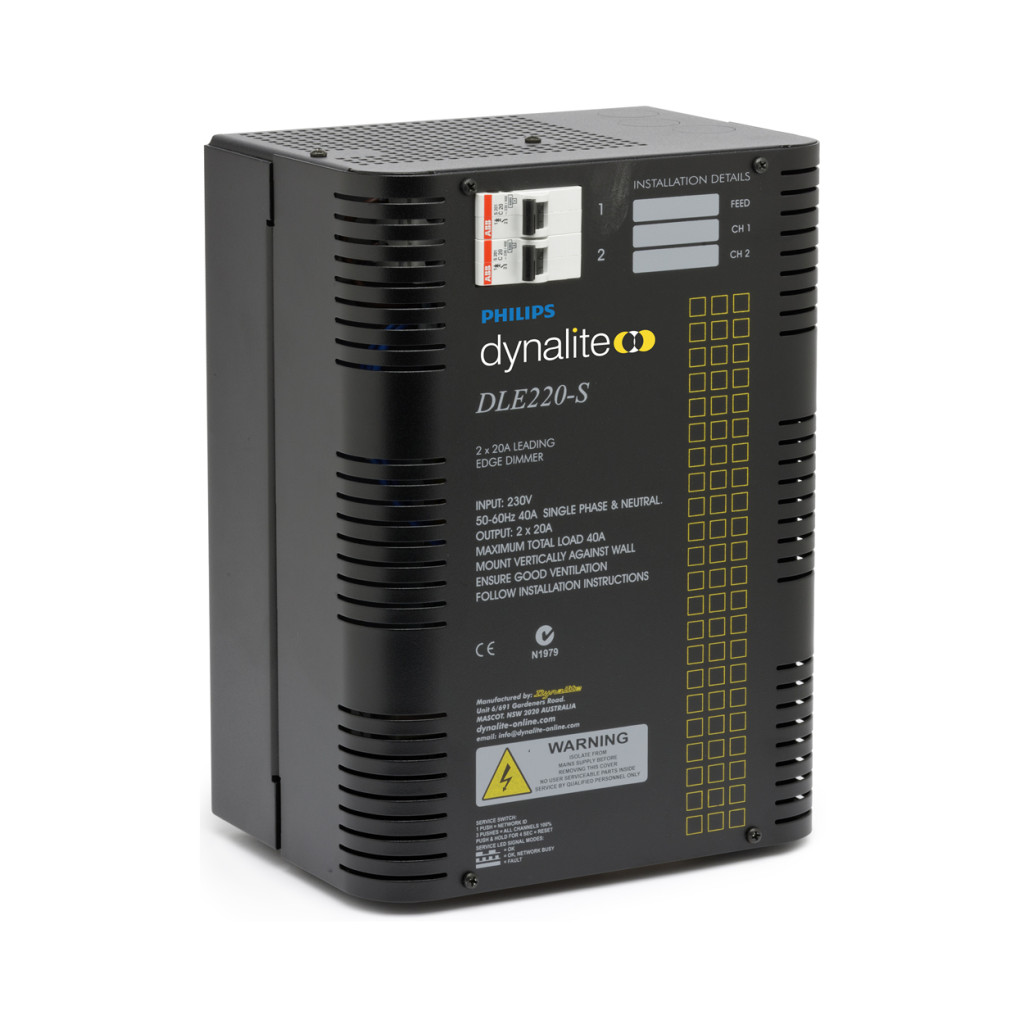 Philips Dynalite Leading Edge Dimmer Controller (2 Channel – 20A ...