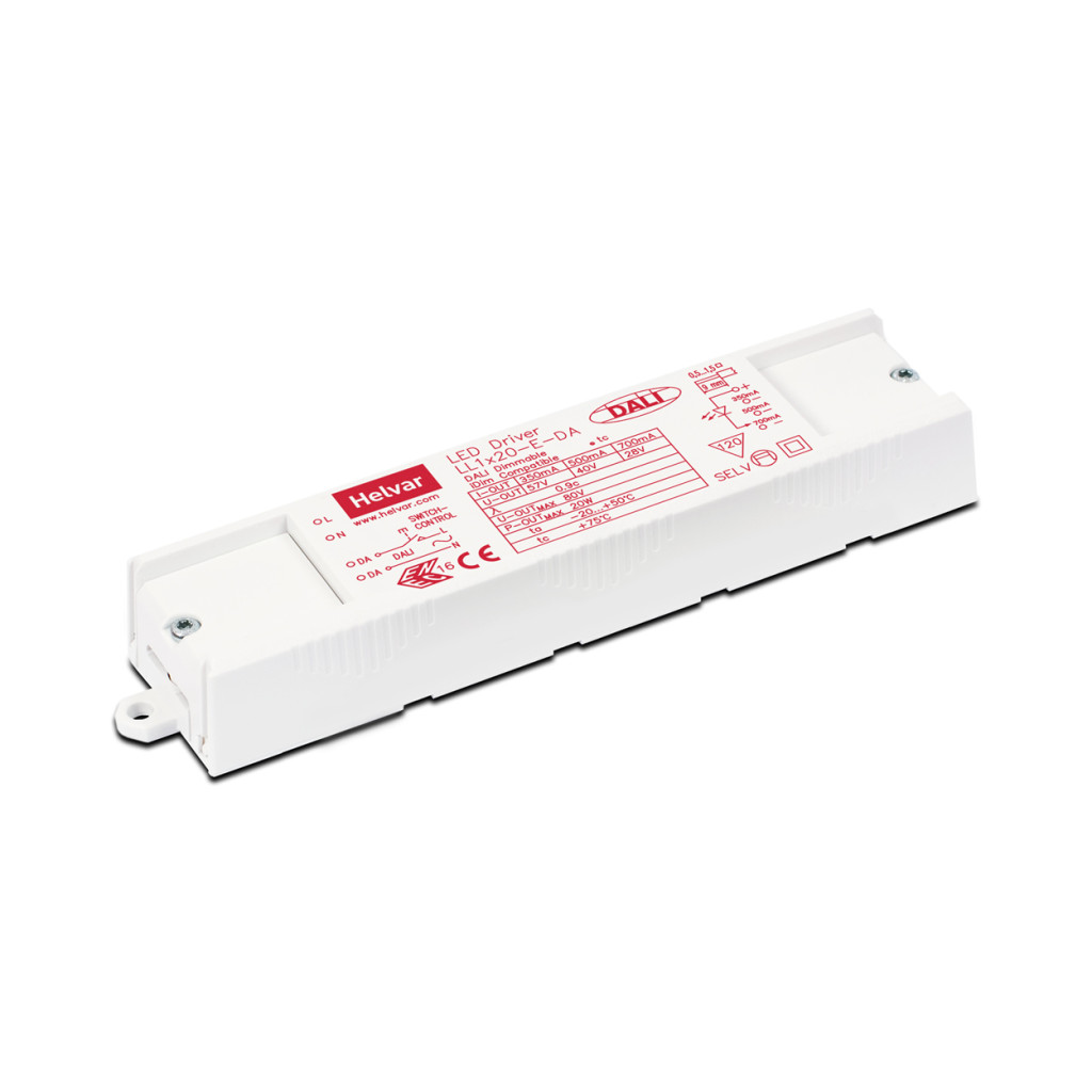 Helvar Dimmable DALI LED Driver (1 x 20W) | Lightmoves